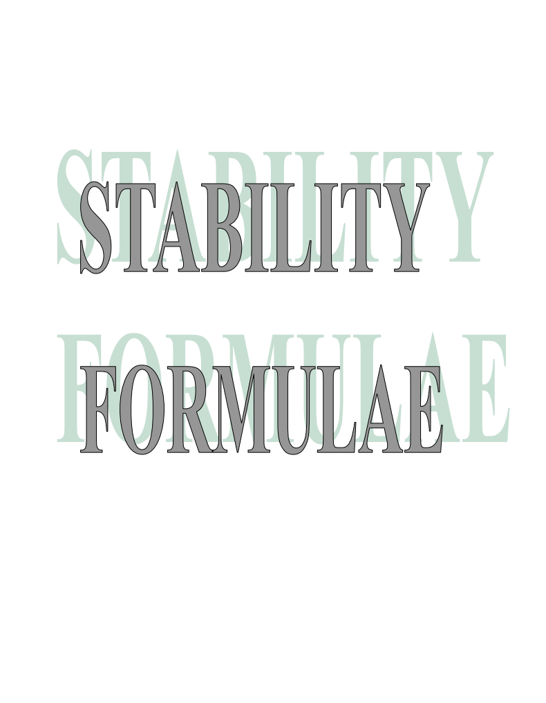 Ship Stability Formulae Part 1 – Unknown [20xx, PDF] – 沃燊海事